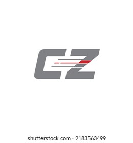 Cz Logo Letter Design Vector Red Stock Vector (Royalty Free) 2183563499 ...