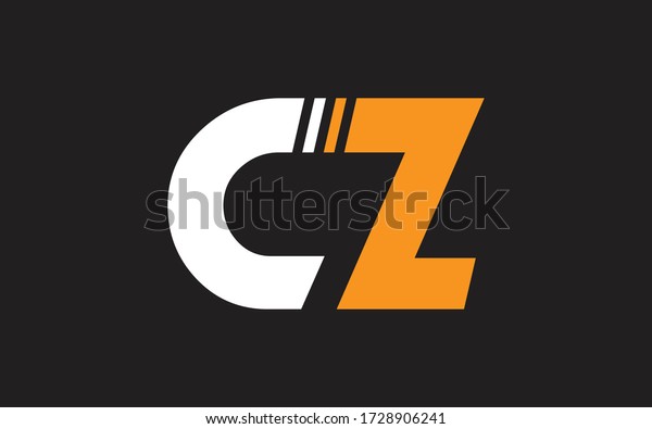 Cz Zc Letter Initial Logo Design Stock Vector (Royalty Free) 1728906241 ...