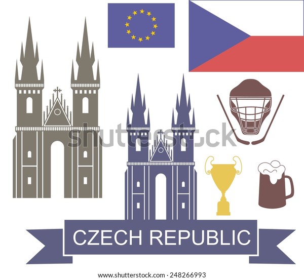 Czech Republic Logo Stock Vector (Royalty Free) 248266993 | Shutterstock