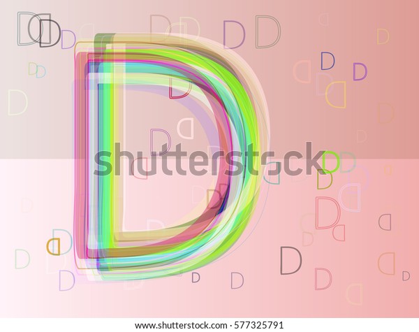 D Alphabet Art Vector Stock Vector (Royalty Free) 577325791 | Shutterstock