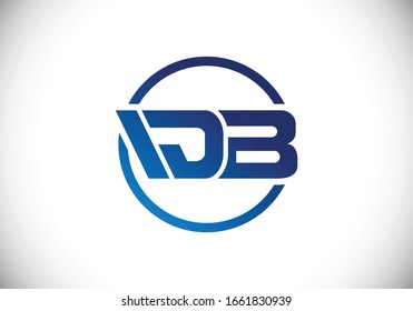 D B Initial Letter Logo Design Stock Vector (Royalty Free) 1661830939 ...