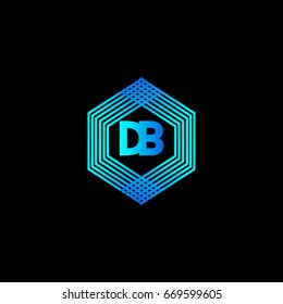 D B Logo Stock Vector (Royalty Free) 669599605 | Shutterstock
