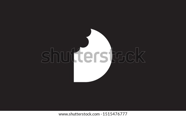 D Bite Letter Logo Unique Attractive Stock Vector (Royalty Free) 1515476777
