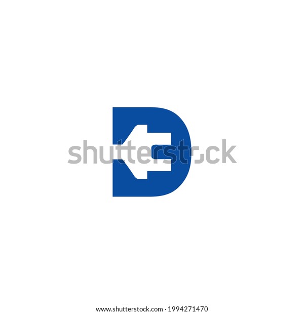 D Electric Logo Simple Clean Design Stock Vector (Royalty Free ...