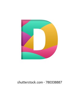 D First Character Your Name Icon: vector de stock (libre de regalías ...