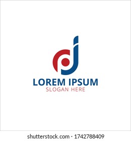 D J Logo Design Template D Stock Vector (Royalty Free) 1742788409 ...
