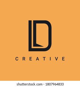 D Letter Icon Symbol Logo Design Stock Vector (Royalty Free) 1807964833 ...