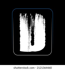 D Letter Logo Blue White Color Stock Vector (Royalty Free) 2121364460 | Shutterstock