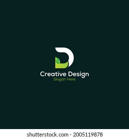D Letter Stylish Logo Design Initial Stock Vector (Royalty Free ...