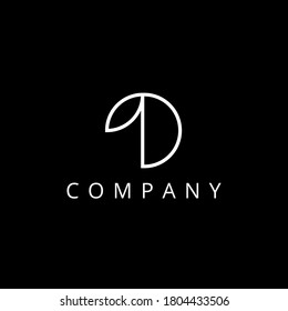 D Logo Design Isolated On White Stock Vector (Royalty Free) 1804433506