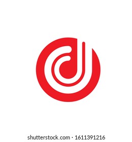 D Logo Design Simple Modern Template Stock Vector (Royalty Free ...