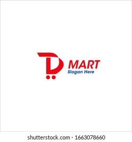 Vektor Stok D Mart Logo Design Template Element (Tanpa Royalti ...