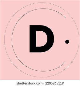 D Name Logo Use Name Fonts Stock Vector (Royalty Free) 2205265119 ...