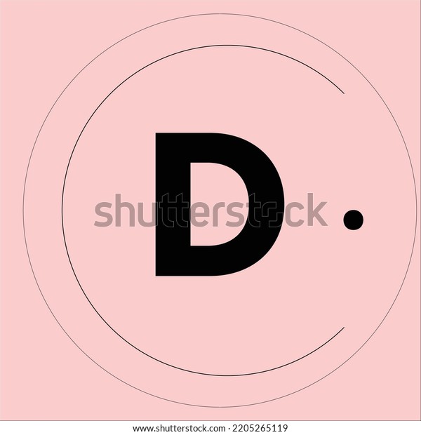 D Name Logo Use Name Fonts Stock Vector (Royalty Free) 2205265119 ...