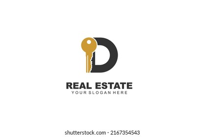 D Property Logo Design Inspiration Vector Stock Vector (Royalty Free ...