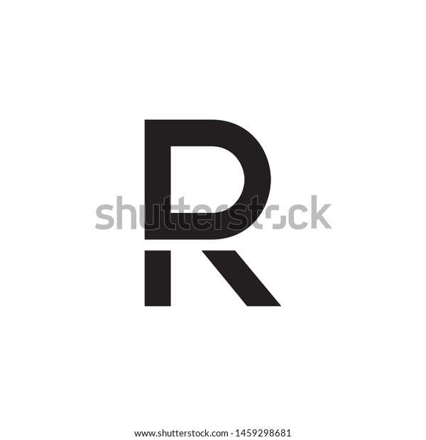 D R Letter Logo Design: vector de stock (libre de regalías) 1459298681 ...