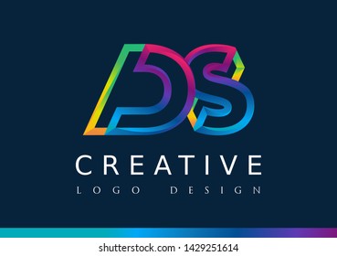 D S Logo Ds Letter Design Stock Vector (Royalty Free) 1429251614