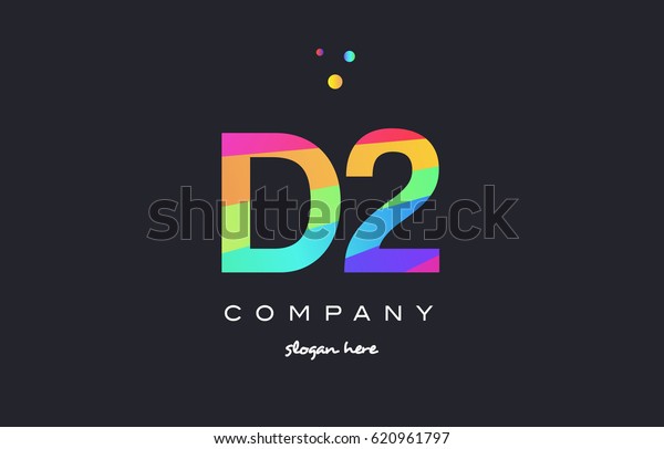 D2 D 2 Two Letter Number Stock Vector (Royalty Free) 620961797 ...