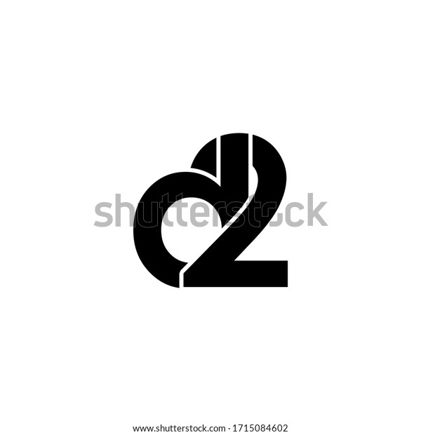 D2 Letter Original Monogram Logo Design Stock Vector (Royalty Free ...