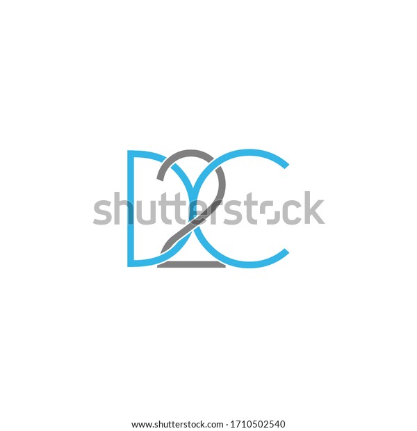 D2c Letter Original Monogram Logo Design Stock Vector (Royalty Free ...