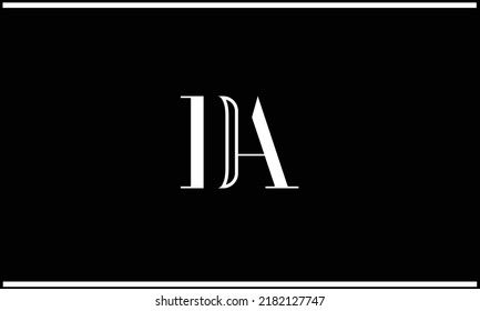 Da Ad Abstract Letters Logo Monogram Stock Vector (Royalty Free ...