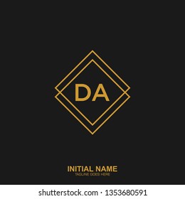 Da Initial Logo Letter Minimalist Concept Stock Vector (Royalty Free ...