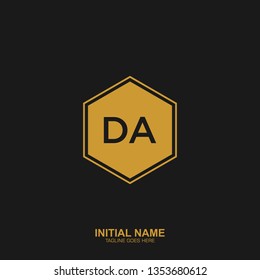 Da Initial Logo Letter Minimalist Concept Stock Vector (Royalty Free ...