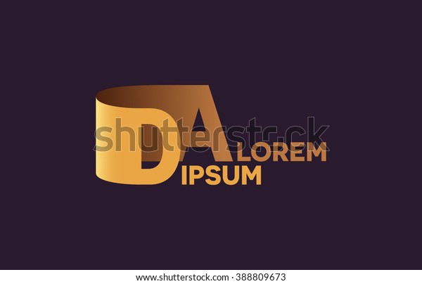 Da Letters Logo D Letters Logo Stock Vector (Royalty Free) 388809673 ...