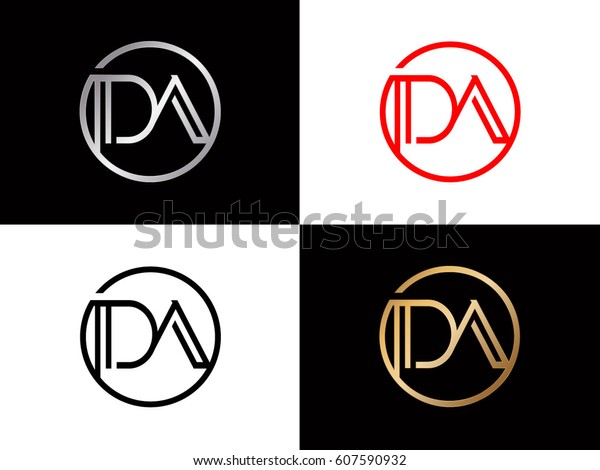 Da Text Logo: vector de stock (libre de regalías) 607590932 | Shutterstock
