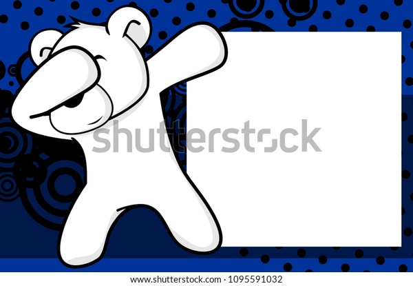 Dab Dabbing Pose Polar Bear Kid Stock Vector (Royalty Free) 1095591032 ...