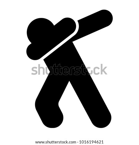 Dabbing Person Icon 스톡 벡터(사용료 없음) 1016194621 - Shutterstock