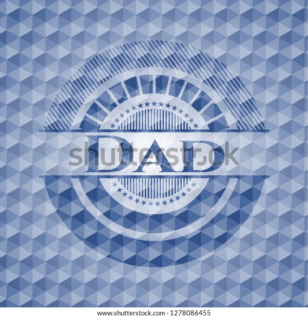 Dad Blue Hexagon Emblem Stock Vector (Royalty Free) 1278086455