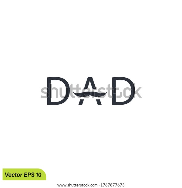 Dad Icon Illustration Symbol Simple Design Stock Vector (Royalty Free ...