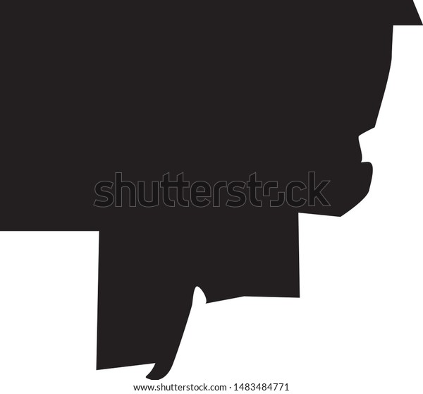 Dade County Map Georgia State Usa Stock Vector (Royalty Free ...
