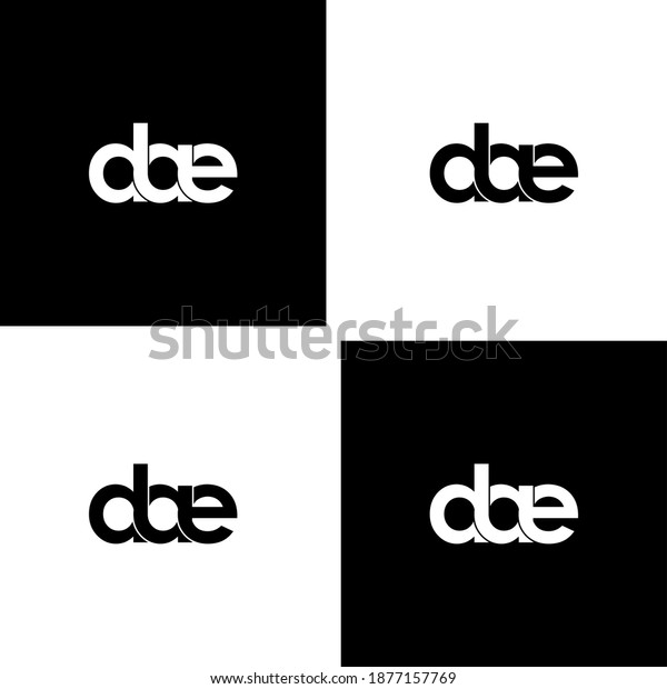 Dae Letter Original Monogram Logo Design Stock Vector (Royalty Free ...
