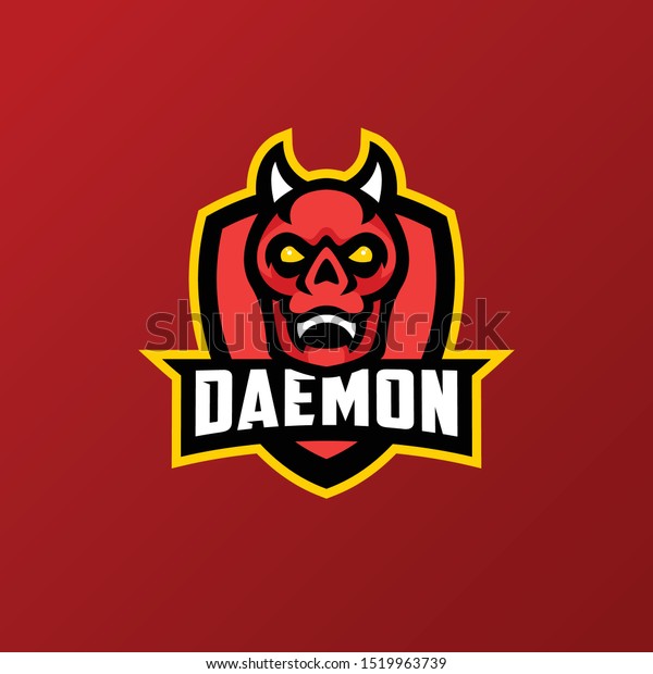 Daemon Mascot Logo Illustration Daemon Gaming Stock Vector (Royalty ...