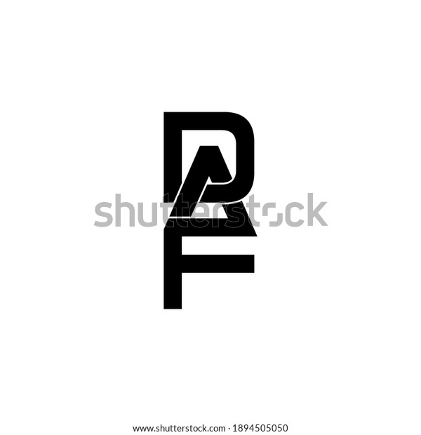 Daf Letter Original Monogram Logo Design Stock Vector (Royalty Free ...