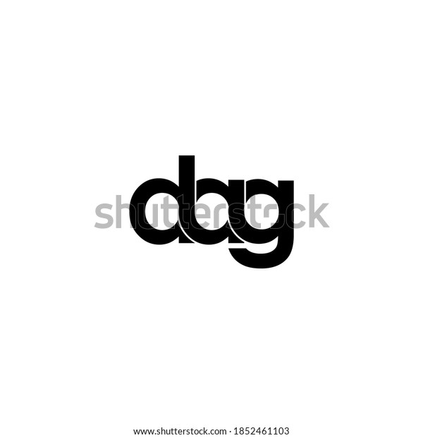 Dag Letter Original Monogram Logo Design Stock Vector (Royalty Free ...