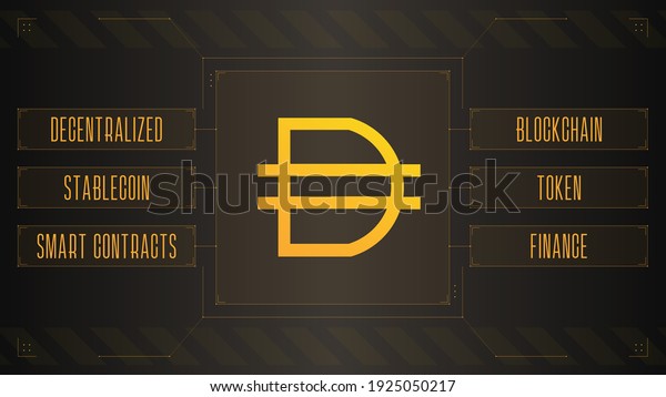Dai Cryptocurrency Colorful Gradient Logo Infographic Stock Vector ...