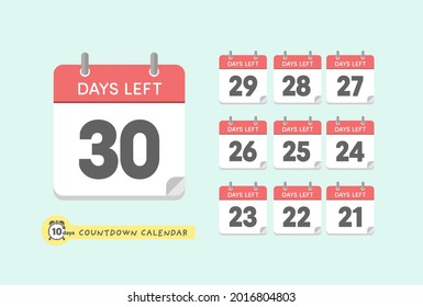 3,462 Count Down Calendar Images, Stock Photos & Vectors | Shutterstock