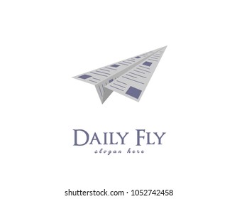 Daily Flight Logo Stock Vector (Royalty Free) 1052742458 | Shutterstock
