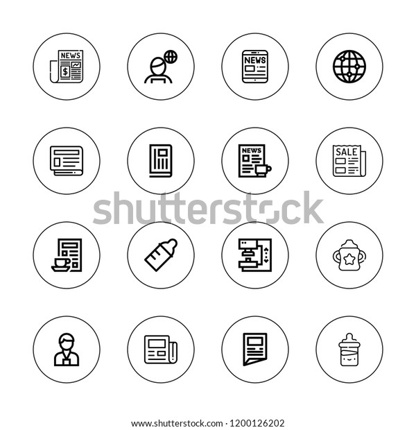 Daily Icon Set Collection 16 Outline: เวกเตอร์สต็อก (ปลอดค่าลิขสิทธิ์ ...