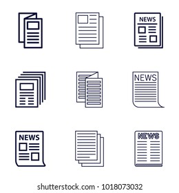 Daily Icons Set 9 Editable Outline Stock Vector (Royalty Free) 1018073032