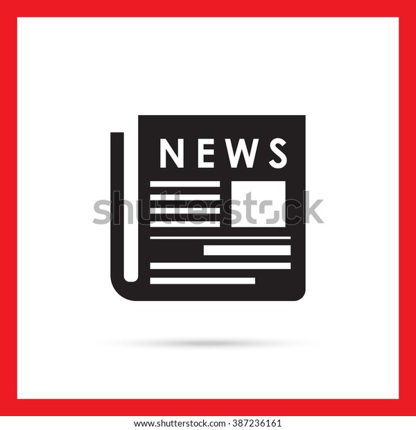 Daily Newspaper Icon Stock Vector (Royalty Free) 387236161 | Shutterstock