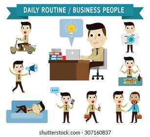 956 Daily routine infographic Images, Stock Photos & Vectors | Shutterstock