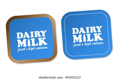 Dairy Milk Stickers Stock Vector (Royalty Free) 491955127 | Shutterstock
