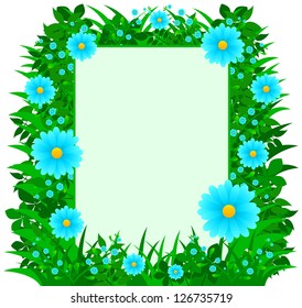 Daisy Flowers Frame Stock Vector (Royalty Free) 126735719 | Shutterstock