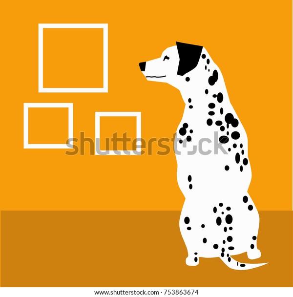 Dalmatians Frame Stock Vector (Royalty Free) 753863674 | Shutterstock