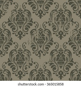 Damascus Seamless Pattern Texture Wallpapersgrunge Style Stock Vector ...
