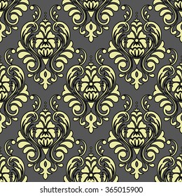 Damascus Seamless Pattern Texture Wallpapersgrunge Style: เวกเตอร์สต็อก ...